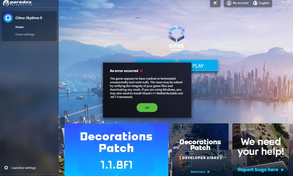 Cities: Skylines II wont lunch | Paradox Interactive Forums